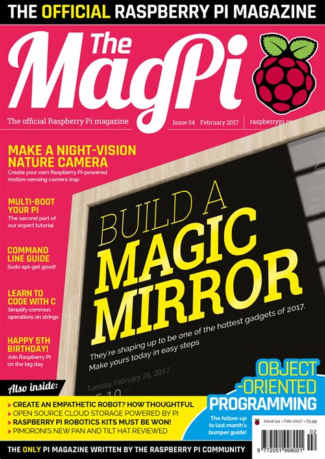build a magic mirror in issue 54 of the magpi raspberry pi