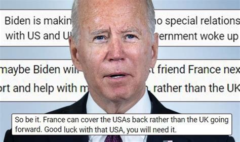 Joe Biden News Britons Furious As President Takes Swipe At Uk Special