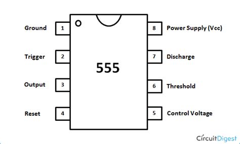Simple Time Delay Circuit Diagram Using 555 Timer Ic