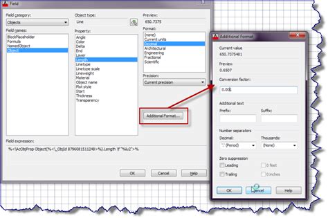 solved field conversion factor not working autodesk community