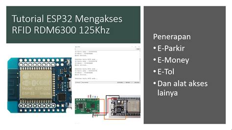 tutorial esp32 mengakses rfid rdm6300 125khz