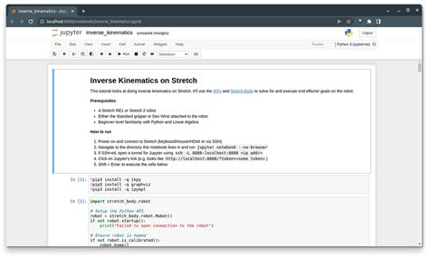 Inverse Kinematics Tutorial And Workshop Recording Knowledge Base