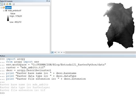 ¿qué puedes hacer con un ráster en arcmap trabajando con python
