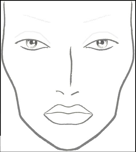 Printable Face Charts For Makeup
