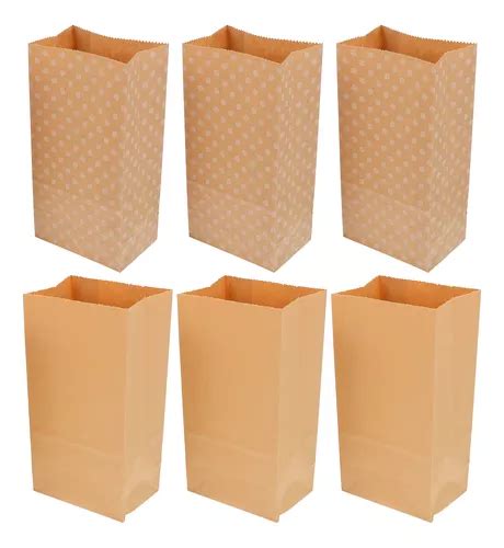 Bolsas De Papel Kraft De Regalo Cubeta De Papel 100 Unidad Cuotas