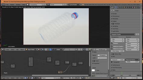cycles render engine blender glass shader adds a weird