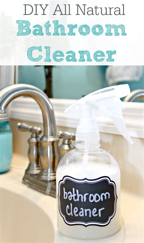 Homemade Bathroom Cleaner All Natural Mom 4 Real
