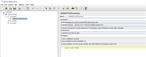 jmeter how to run a jsr223 preprocessor script once per loop stack