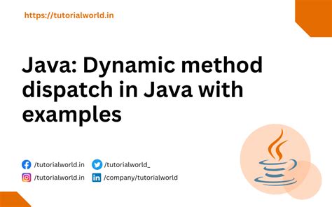 java dynamic method dispatch in java with examples tutorial world