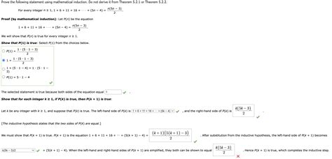 Solved Prove The Following Statement Using Mathematical