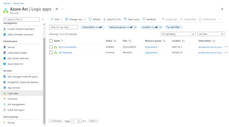 understanding azure logic apps standard resource type
