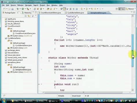 the semaphore java class youtube