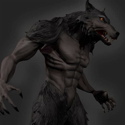 Stl File Werewolf・3d Printable Design To Download・cults