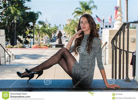 Brunette Pantyhose
