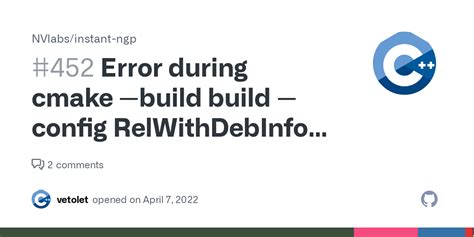 error during cmake build build config relwithdebinfo j 16 · issue