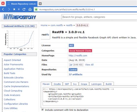 java how to add restfb jar to maven project on apache