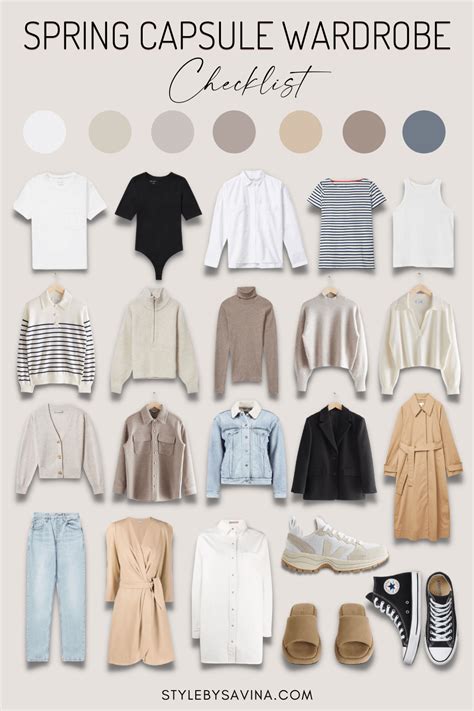 The Ultimate Capsule Wardrobe Checklist 2023 Style By Savina Atelier
