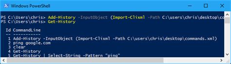 how to use your command history in windows powershell