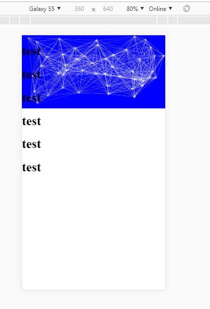 javascript why particles js height not expanding