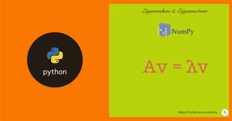 eigenvalues and eigenvectors in python numpy