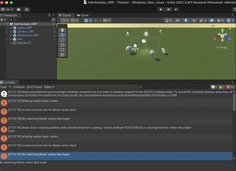 macos monterey unity 2021 3 8f1 shaders errors when open demo project