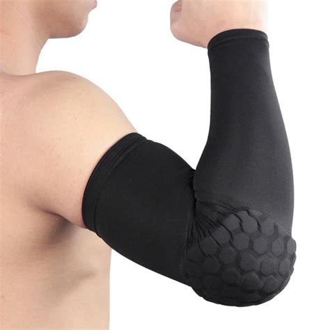 Padded Arm Sleeve Compression Arm Sleeve W Elbow Pad For Football
