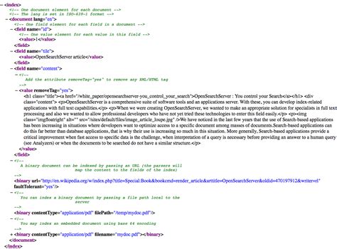 opensearchserver documentation discovering