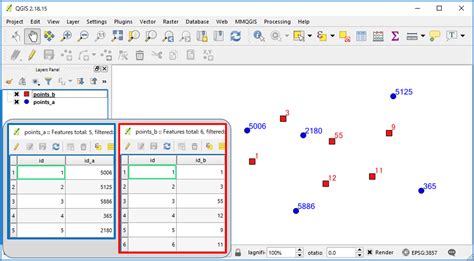 joining attributes from nearest point in qgis geographic information