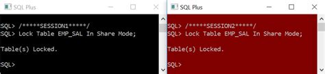 oracle sql pl sql oracle table locking