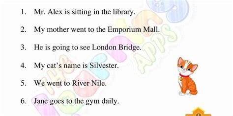 Free Proper Noun Worksheets For Grade 3 The Learning Apps