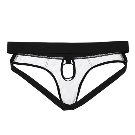 Us Sexy Mens Faux Leather Jockstrap O Ring Lifter Enhancer G String