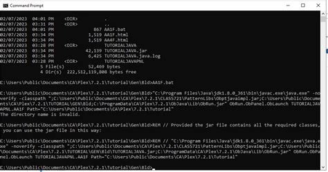 when try to run the batch file that plex generate for the java model