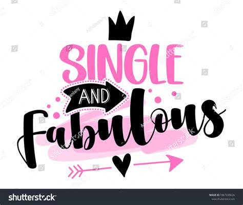 Single Fabulous Sassy Calligraphy Phrase Anti Stock Vector Royalty