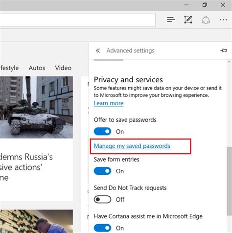 remove saved passwords in microsoft edge pcguide4u