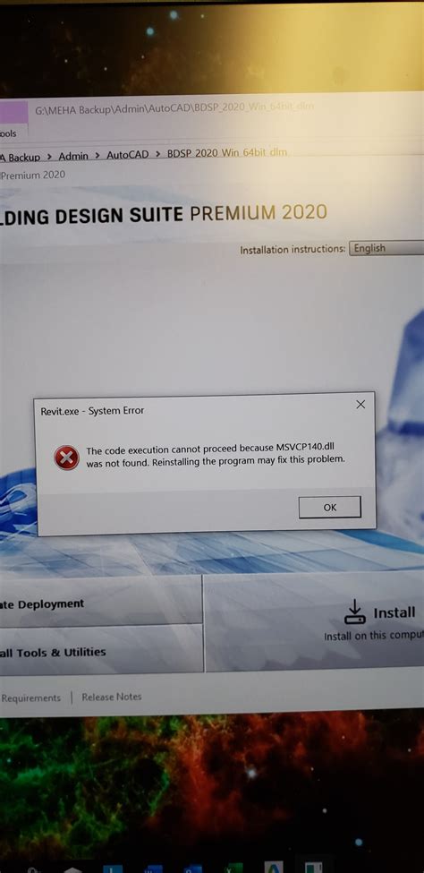 solved missing files with the code execution autodesk
