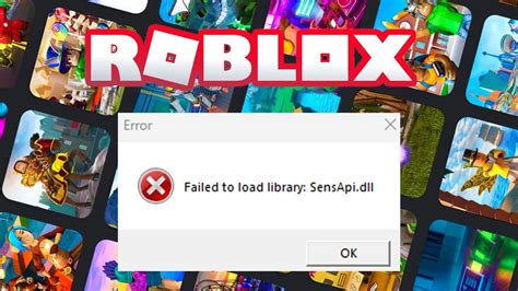 fix roblox failed to load library sensapi dll youtube