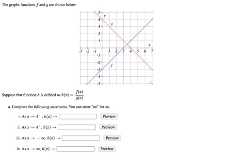 Solved The Graphs Functions F And G Are Shown Below 5 Y 4 8