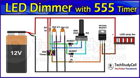 with this simple led dimmer circuit you can easily control brightness