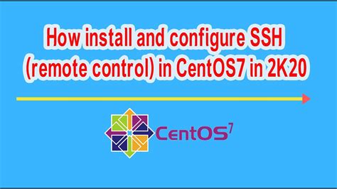 how to install and configure ssh in centos 7 benisnous