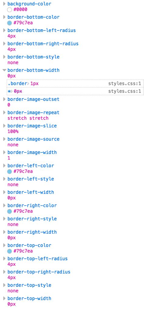 css border bottom style css border bottom property
