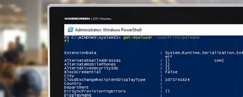 viewing office 365 user account details using get msoluser