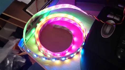 arduino nano with ws2812b led strip light youtube