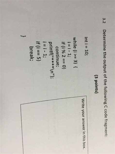 solved determine the output of the following c code
