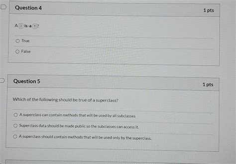 Solved Question 2 1 Pts Note Questions 2 4 Refer To The