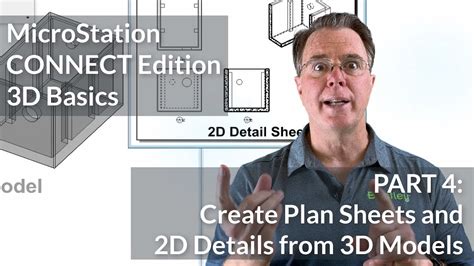 microstation connect edition 3d basics 04 create plan sheets and 2d