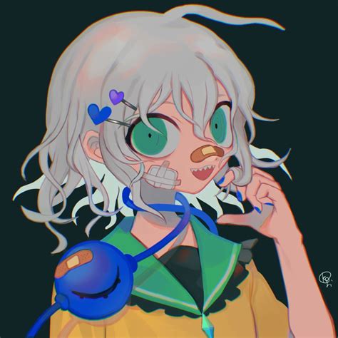 Safebooru 1girl D Ahoge Aqua Eyes Aqua Sailor Collar Bandage On Face
