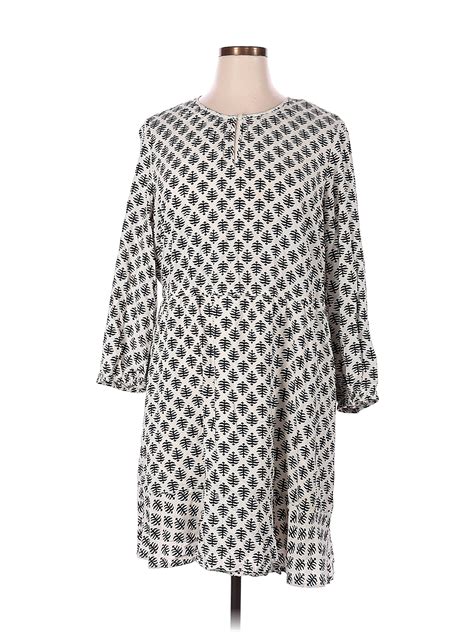 Old Navy 100 Polyester Ivory Casual Dress Size Xl 44 Off Thredup