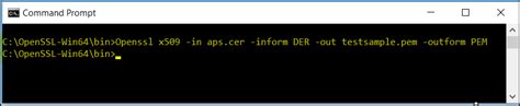 use openssl to create p12 certificate in windows for ios push