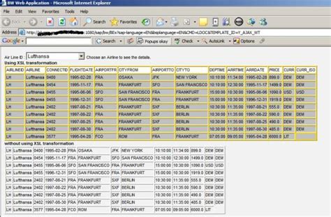 read sap table data from bw webtemplate ajax in bw webtemplate sap