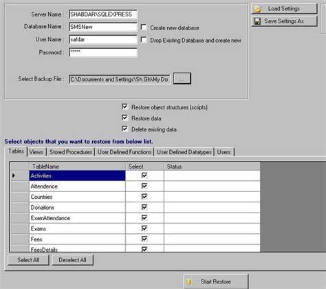 sql server backup selected tables decoration jacques garcia